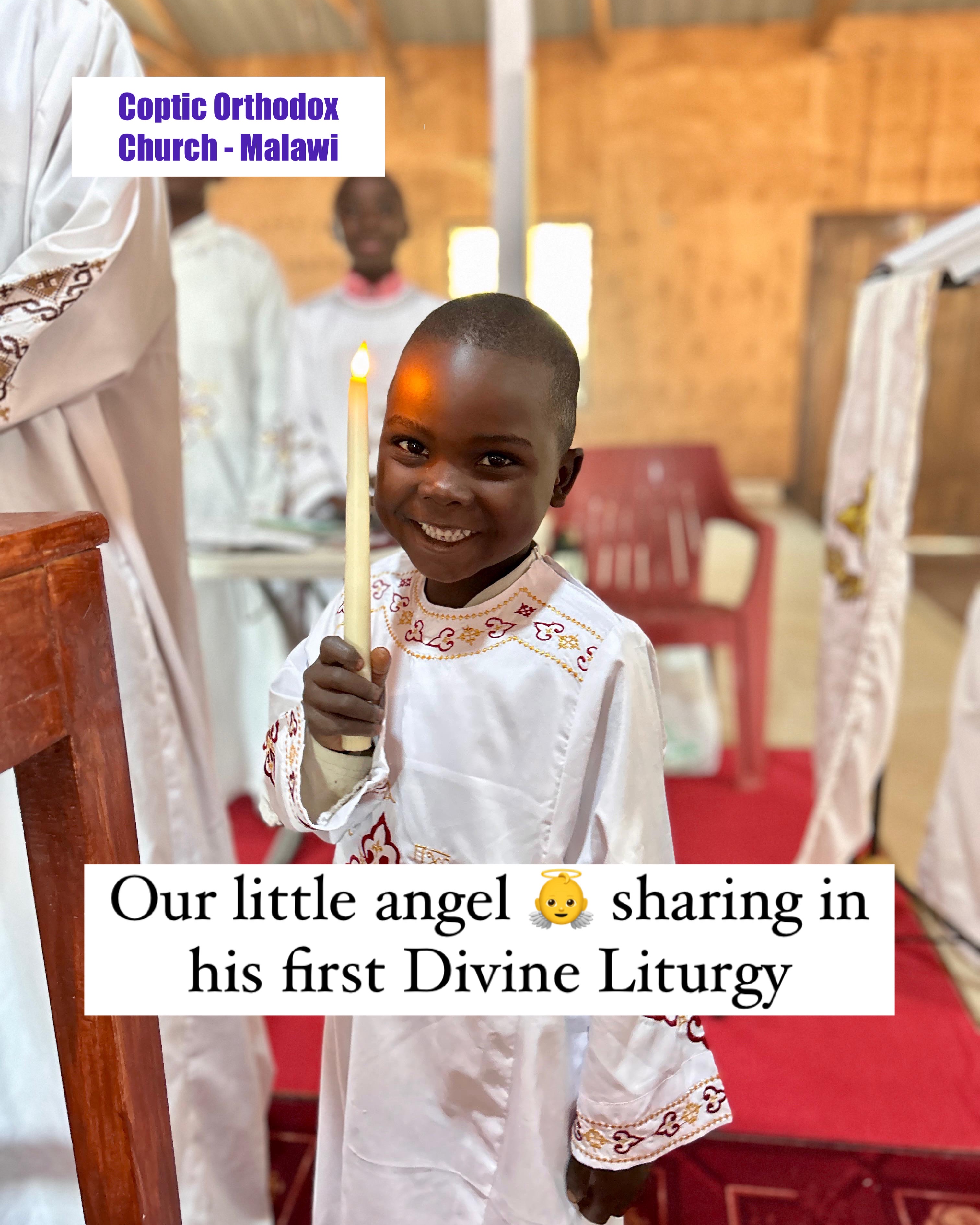 Our Little Angel started his first Divine Liturgy – Coptic Orthodox Church Malawi